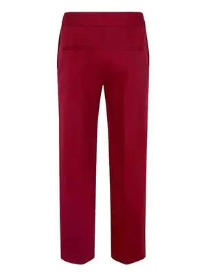 Liviana Conti Pressed Crease Straight-leg Trousers - Red