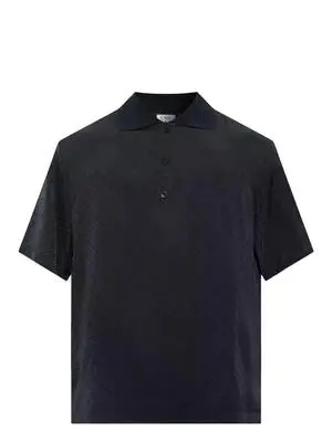 CASABLANCA Monogram-jacquard Polo Shirt