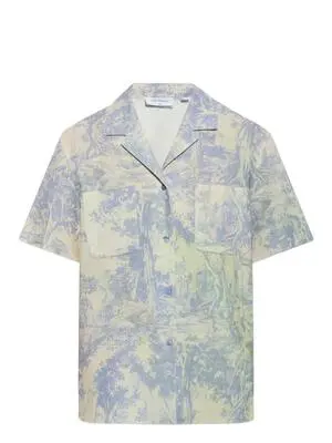 Off-White Landscape Print Shirt - Blue
