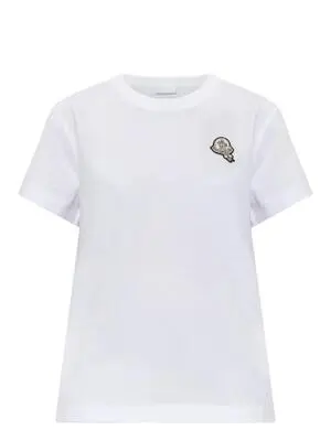 Moncler Logo Patch T-shirt - White
