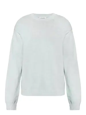 FRAME Crew-neck Ribbed-trim Sweater - Blue