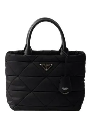 Prada Padded Re-nylon Tote Bag - Black