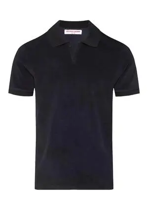Orlebar Brown Bruno Towelling Polo Shirt - Blue