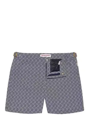 Orlebar Brown Bulldog Portico Jacquard Swim Shorts - Blue