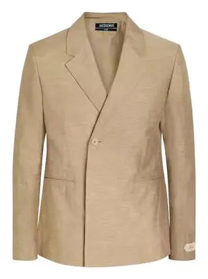 Jacquemus Notched-lapel Single-breasted Jacket - Neutrals