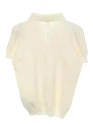 Hermès Short-sleeved V-neck Polo Shirt - Neutrals