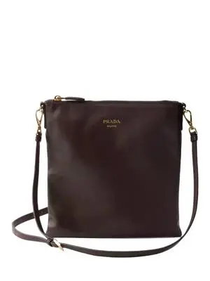 Prada Nappa Leather Mini Shoulder Bag - Brown