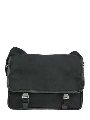Prada Buckle-fastening Messenger Bag - Black