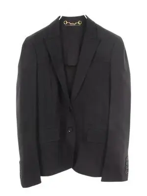 Gucci Tailored Jacket With Interlocking G Detail - Black