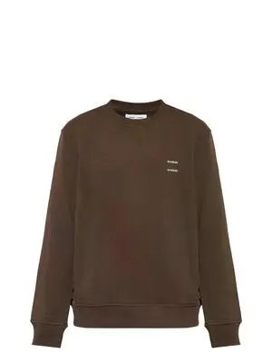 SAMSOE SAMSOE Crewneck Sweatshirt With Logo Print - Brown
