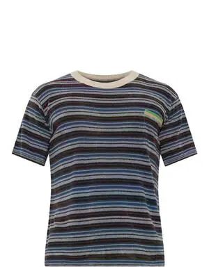MAISON MARGIELA Striped Short-sleeve T-shirt - Brown