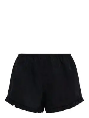 Hunza G Frill Mini Shorts - Black