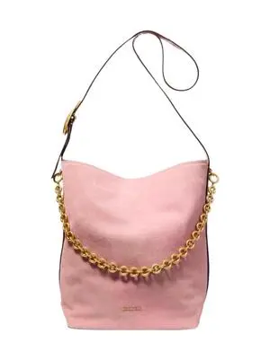 Michael Kors Large Suede Shoulder Bag - Pink