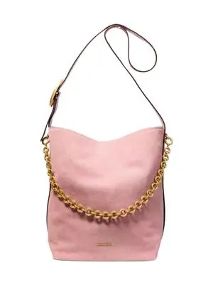 Michael Kors Large Suede Shoulder Bag - Pink