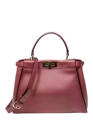 Fendi Medium Peekaboo Tote Bag - Red