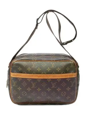LOUIS VUITTON Monogram Reporter Pm Shoulder Bag - Brown