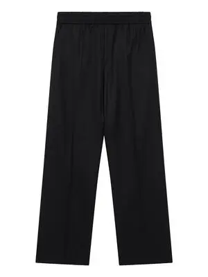 GOLDEN GOOSE Tailored Straight-leg Trousers In Cotton-wool Blend - Blue