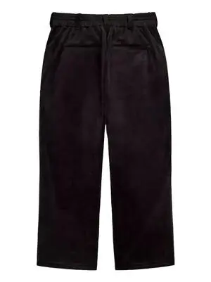 Y3 Velvet Drawstring Trousers - Black