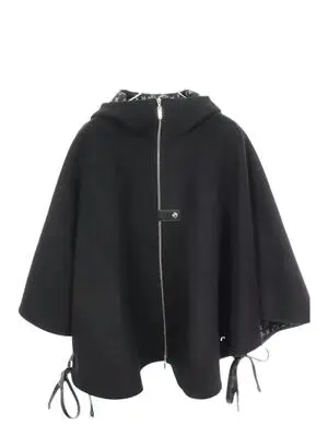 LOUIS VUITTON Zip-up Hooded Cape - Black