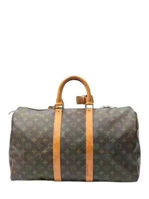 LOUIS VUITTON 1996 45 Keepall Monogram Holdall Bag - Brown