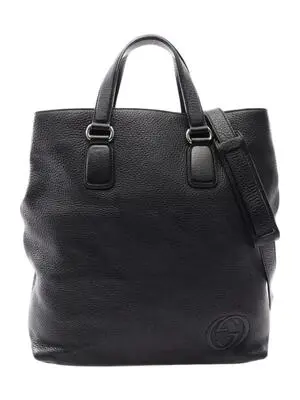 Gucci Soho Interlocking G Tote Bag - Black