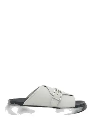 Alexander McQueen Hybrid Buckle Sandal - Light Grey