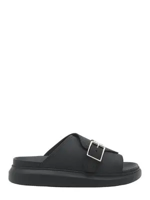 Alexander McQueen Hybrid Buckle Sandal - Black