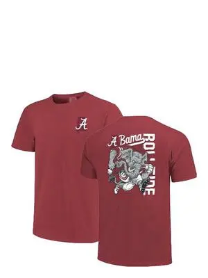 IMAGE ONE Alabama Tide Sketched Mascot Comfort Colors T-shirt - Crimson