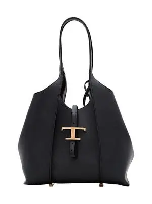 TOD'S T Timeless Shoulder Bag - Black