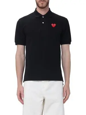Play Comme Des Garcon Polo Shirt - Black