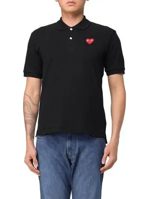 Play Comme Des Garcon Polo Shirt Men Black