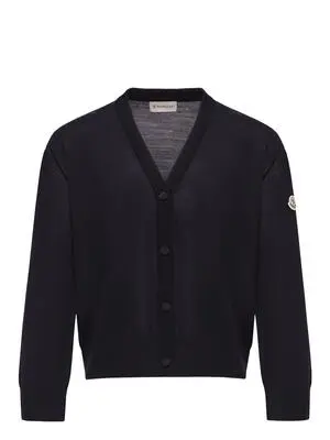 Moncler Wool Cardigan - Blue
