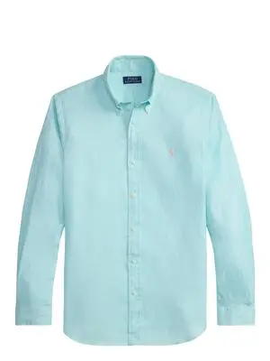 Ralph Lauren Linen Shirt For - Light Blue