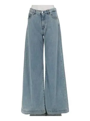NINE:INTHE:MORNING Nadia High-waist Palazzo Jeans - Denim