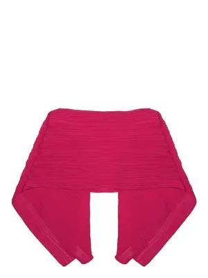 Issey Miyake Pleated Trench-style Coat - Fuchsia