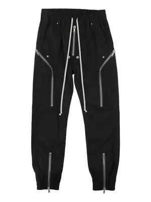 Rick Owens Cargo Jogger Pants With Zip Pockets - Black