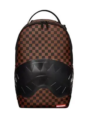 SPRAYGROUND Clear Rubber Sharks In Paris Dlxsv Backpack - Brown
