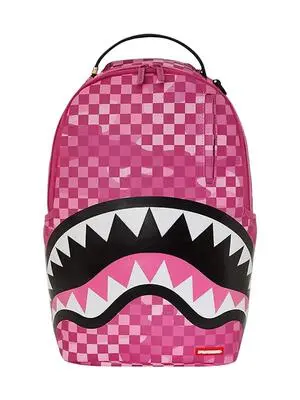 SPRAYGROUND Camouflage Check Shark Mouth Backpack - Multicolor