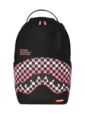 SPRAYGROUND Fly Knit Mouth Dlx Satin Backpack - Black