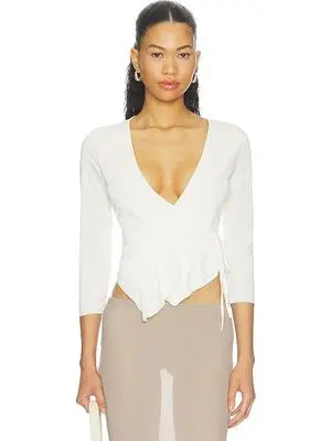 With Jéan Wrap Top - Off White