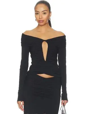 Misha Collection The Keyhole Top - Black