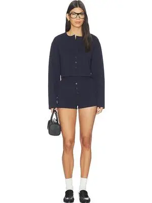 ALL THE WAYS Trina Lounge Short Set - Navy