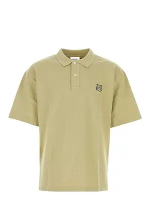 Maison Kitsuné Bold Fox Head Patch Oversized Polo Shirt - Nude