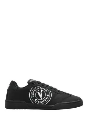 Versace Logo Emblem Sneakers - Black