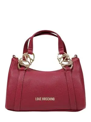 Moschino Dual-handle Shoulder Bag With Gold-tone Hardware - Red
