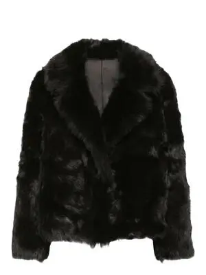 BLANCHA Blancha Long Sleeve Fur Jacket