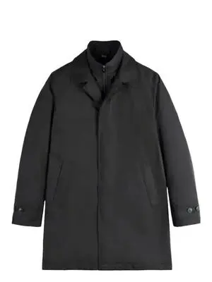 FAY Technical Poplin Morning Coat - Black