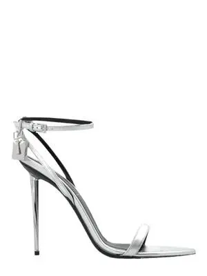 TOM FORD Tom Ford Open-Toe High-Heeled Sandals With Padlock Charm