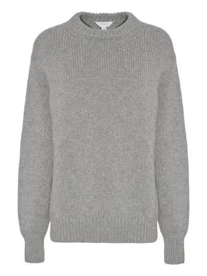 Malo Ribbed Crew Neck Knitted Sweater - No