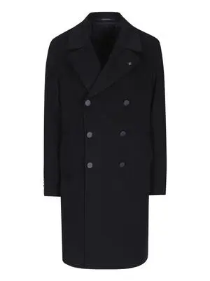Tagliatore Double-breasted Overcoat - Black